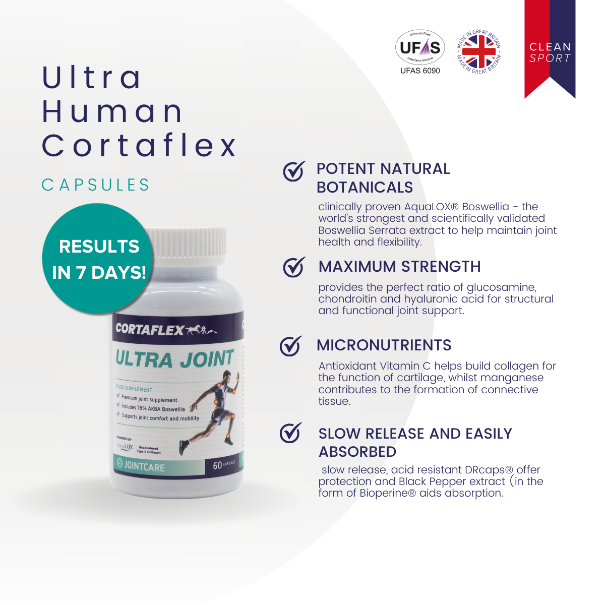 Cortaflex® Ultra Joint / Human Cortaflex® – Equine America