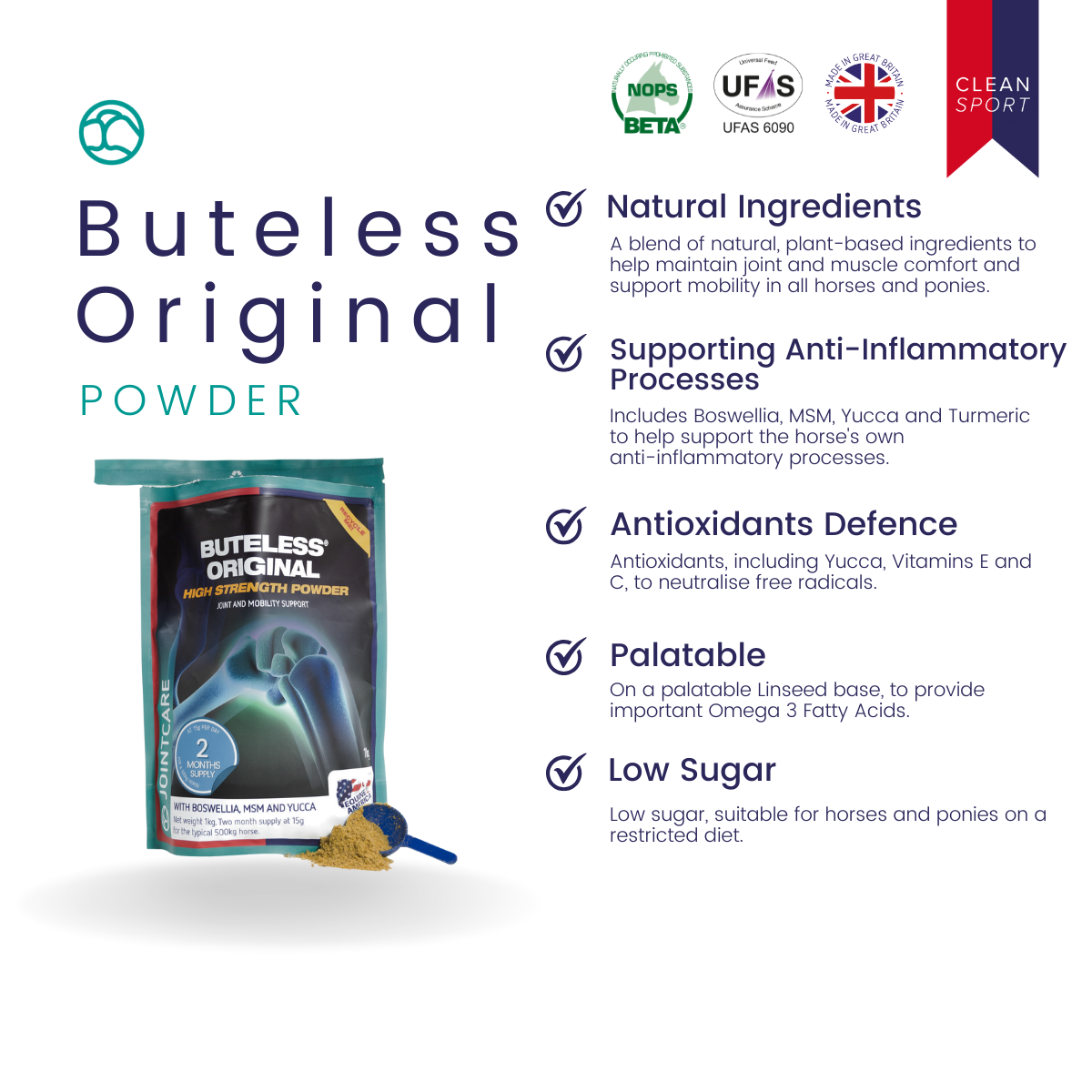 Buteless Original High Strength Powder – Equine America