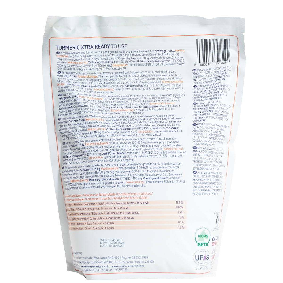 Turmeric For Horses - Turmeric Xtra - Equine America